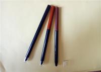 China Self Sharpening Auto Eyeliner Pencil Plastic Tubes Slim Shape Red Color for sale