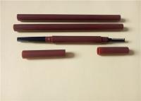 China Double Head Taupe Eyebrow Pencil , Plastic Eyebrow Brush Pencil 142 * 11mm for sale