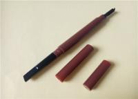 China Double Head Taupe Eyebrow Pencil , Plastic Eyebrow Brush Pencil 142 * 11mm for sale