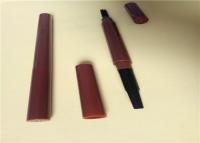 China Slim Brown Waterproof Eyebrow Pencil Tube Custom Designs ABS Material for sale
