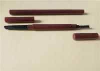 China Slim Brown Waterproof Eyebrow Pencil Tube Custom Designs ABS Material for sale