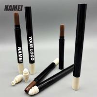 China New Cosmetic Packaging 4g White Pink Chapstick Lipstick Pen Plastic Tube With Chipper And Cotton Brush for sale