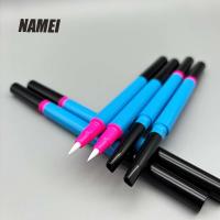 China Classical design slim liquid eyeliner cosmetic pencil packaging plastic double ended eyebrow pencil packaging for sale