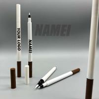China Cosmetic Manufacturer Pen Tube 2 In 1 Empty Makeup Packaging Cheap Liquid Eyeliner Pencil Tube for sale