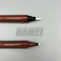 China Wholesale 2 In 1 Eyebrow Pencil And Eyeliner Customize Printing Empty Eyebrow Pencil And Eyeliner Tube Container for sale
