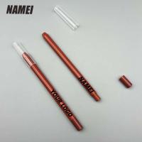 China Hot Sale Custom Private Logo Eyeliner Pencil Container Blister pencil Slim Empty Lip Liner Tube Planable material for sale