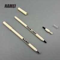 China Custom color private label plastic tube twist up round shape lip liner lip pencil container for lipstick for sale