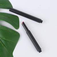 China Compressible Round matte black lip balm lipstick tubes container for makeup tubes for sale