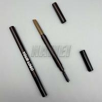 China Private Label Universal Eyebrow Pen Portable Brow Makeup Pen tube Double-ended Eyebrow Pencil Custom Eyebrow Pen Contain for sale