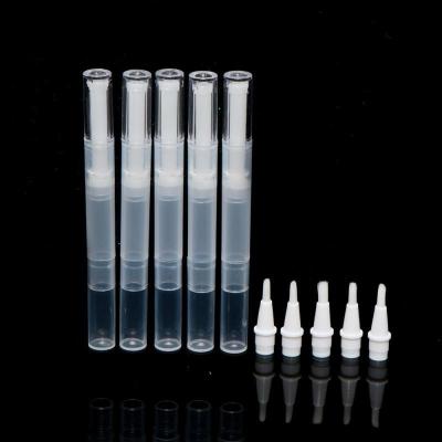 China Empty 2ml 4ml Lip Gloss Tube Container Cuticle Oil Nail Polish makeup Accessories Twist Pen with Brush for sale