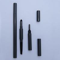 China 3 in 1 Cosmetic packaging round eyebrow pencil empty tube can bottom fill plastic eyebrow pencil container wholesale for sale