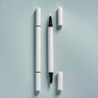 China Empty 2 in 1 tube Private Label Logo Black Eyeliner Pencil Custom Eyeliner Liquid Eyeliner Container for sale