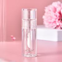 China Free sample clear lip gloss tube empty cosmetic lip gloss container Personalized custom lip gloss packaging for sale