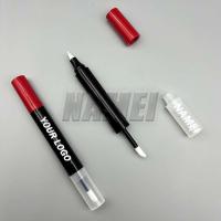 China 2 In 1 Liquid Eye Shadow Tube Empty Plastic Eyeliner Tube With Wand Custom Logo Cosmetic Packaging for sale
