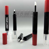 China 2 In 1 Liquid Eye Shadow Tube Empty Plastic Eyeliner Tube With Wand Custom Logo Cosmetic Packaging for sale