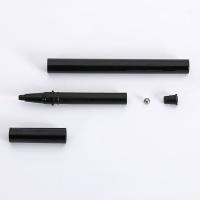 China Cosmetic packaging material for thin Eyeliner pen thin liquid Eye line pencil with steel beads empty black container for sale