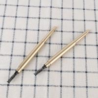 China Plastic Cosmetic Empty Eyebrow Pencil Tube With Brush Customized for sale