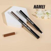 China Eyebrow Pencil Waterproof Fork Tip Eyebrow Tattoo Pen Tube OEM Four Tips Eyebrow Pencil for sale