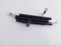 China Customize Empty Double Head 2 In 1 Liquid Winged Eyeliner Stamp Pen Tube Eye Liner Packaging Pencil Container for sale