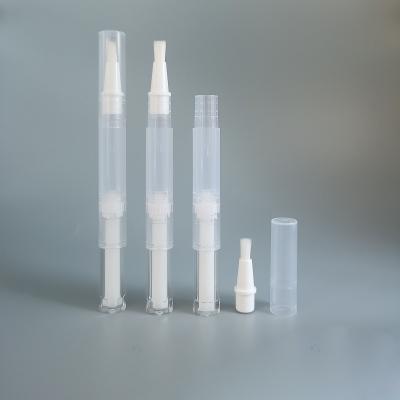China 2ml 4ml Empty Airless Cosmetic Twist Pen Packaging Nail Oil Pen With Brush Tip Custom Twist Brush Twist Pen Tubes for sale
