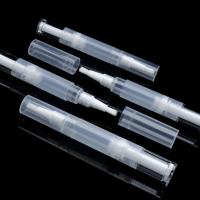 China 2ml 4ml Makeup Accessories Tube Container Lip Gloss Cuticle Oil Nail Polish Empty Twist Pen With Brush Applicator for sale