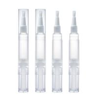 China 2ml 4ml Makeup Accessories Tube Container Lip Gloss Cuticle Oil Nail Polish Empty Twist Pen With Brush Applicator for sale