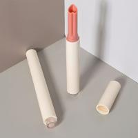 China Cosmetic Packaging 2ml Multi Color Plastic Press Lipstick Tubes Lip Balm Lipstick Container for sale