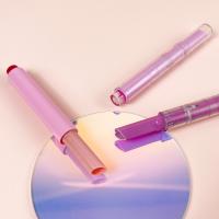 China Custom Built In Sponge Pencil Shaped Smudge Proof Standard Capacity Lipstick Pencil Container for sale