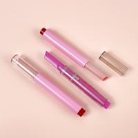 China Custom Built In Sponge Pencil Shaped Smudge Proof Standard Capacity Lipstick Pencil Container for sale