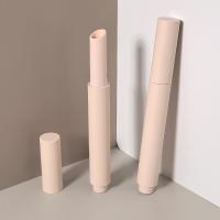 China Cylindrical Bevel Bottom Button Lipstick Tube Lip Glaze Tube Container Press Type Lipstick Tube Packaging Material for sale