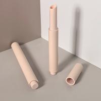 China Cylindrical Bevel Bottom Button Lipstick Tube Lip Glaze Tube Container Press Type Lipstick Tube Packaging Material for sale