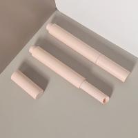 China Cylindrical Bevel Bottom Button Lipstick Tube Lip Glaze Tube Container Press Type Lipstick Tube Packaging Material for sale
