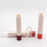 China Fancy Round Lip Stick Tubes Plastic Lip Balm Container Private Label Slim Lipbalm Tube Highlight Contouring Stick Tube for sale