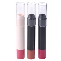 China Empty Round Blush Stick Crayon Lipstick Eyeshadow Contour Concealer Tube Packaging for sale