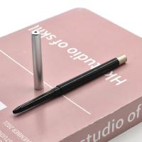 China Custom Circular Eyebrow Pencil Tube Packaging Can Bottom Fill Plastic Makeup Eyebrow Pencil Empty Tube for sale