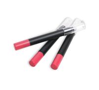 China Clear Plastic Pencil Lipstick Tubes with Lip Gloss Brush for Cosmetic Packaging for sale