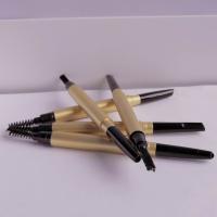 China Custom Waterproof  Auto Eyebrow Pencil With Brush Silk Screen Printing for sale