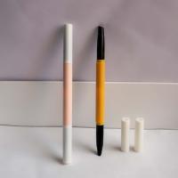 China Two Ended Auto Eyebrow Pencil Slim Shape Long Standing Multi Color Optional for sale
