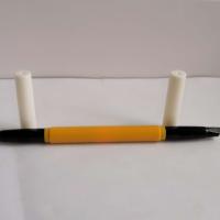 China Two Ended Auto Eyebrow Pencil Slim Shape Long Standing Multi Color Optional for sale