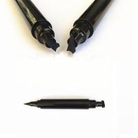 China Cosmetics Wood Custom Cosmetic Packaging For Eyeliner Pencil Two Head for sale