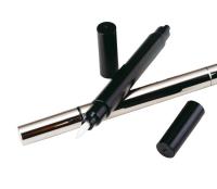 China Sliver Metal Eyeliner Pencil Packaging Aluminum Shell For Womens Make Up for sale