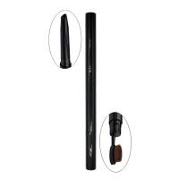 China Custom Waterproof Auto Eyebrow Pencil With Brush Silk Screen Printing for sale