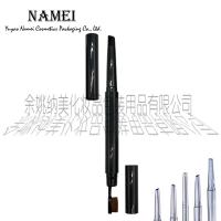 China Custom Waterproof Auto Eyebrow Pencil With Brush Silk Screen Printing for sale