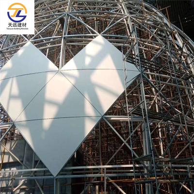 China Brown C-Shaped Aluminum Ceiling Strips 75-300mm Sizes with 0.6-1.2mm Thickness Waterproof Acoustic Panels for sale