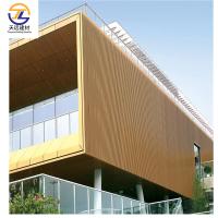 China 1220 x 2440mm Artistic Aluminum Railing Baffle Ceiling with PVDF Coating and Class A Fire Rating for sale