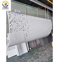 China PVDF Aluminum C-Shaped Perforated Acoustic Panels 0.6-1.2mm Thickness with MRC 0.65-0.8 Sound Absorption for sale