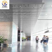 China Custom Aluminum Curtain Wall Ceiling Panel 0.6-3.0mm Thickness with Perforated Options for Office Buildings for sale