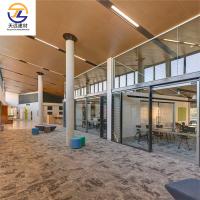 China Custom Aluminum Curtain Wall Ceiling Panel 0.6-3.0mm Thickness with Perforated Options for Office Buildings for sale