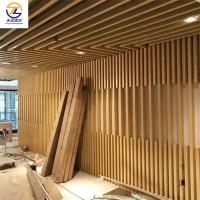 China Square Tube Linear Suspension Aluminum Ceiling 0.6-3.0mm Thickness Fireproof Metal Panel 75-300mm Sizes for sale