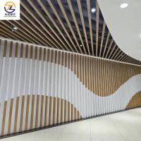 China Square Tube Linear Suspension Aluminum Ceiling 0.6-3.0mm Thickness Fireproof Metal Panel 75-300mm Sizes for sale